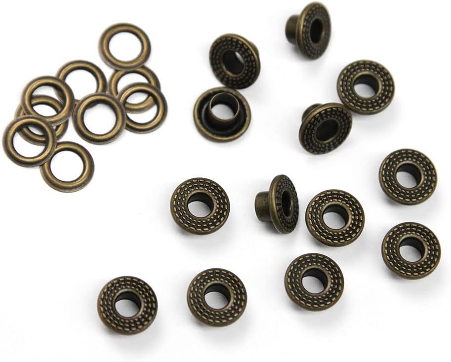 Amazon.com: Set of 144, SOL Texture, Size #00 Grommets, Antique Brass ...