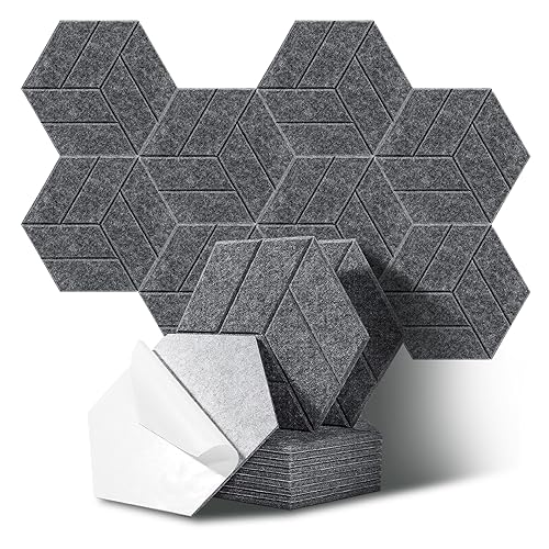 JurciCat 12 pieces Sound Proofing Panels Wall Panels Acoustic Panels ...