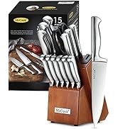 Amazon.com: McCook® Kitchen Knife Sets,German Stainless Steel Knives ...