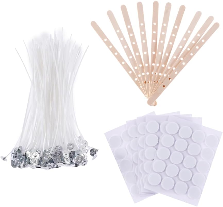 Amazon.com: MILIVIXAY 6 inch Candle Wick Bundle: 100PCS Candle Wicks ...