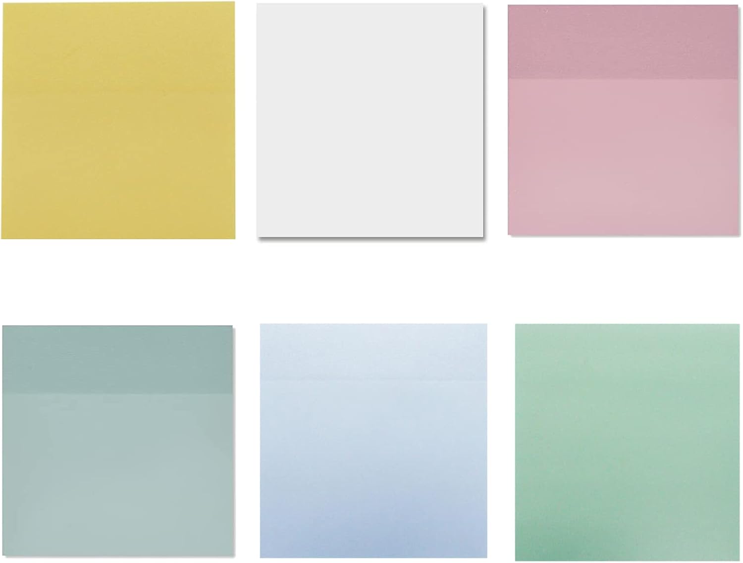 Amazon.com : 300 Sheets Pastel Transparent Sticky Notes 3x3 Inch Clear ...
