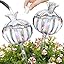 Amazon.com: NiHome Large Plant Watering Globes 2-Pack, Iridescent Glass Cactus Self Watering ...