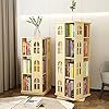 Amazon.com: Moptrek otating Bookshelf, 360° Revolving Bookcase for ...