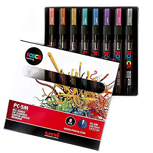 Rotuladores Posca: marcadores pintura pigmentada en 55 colores