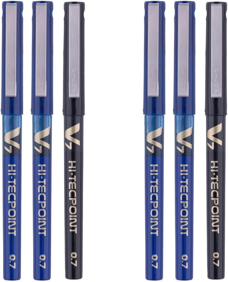 Pilot Hi-Tecpoint V7 0.7mm Fine Point Pure Liquid Ink Roller Ball Pen ...