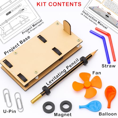 Kit4Curious Magnetic Levitating Pencil School Project Model + 50 DIY ...