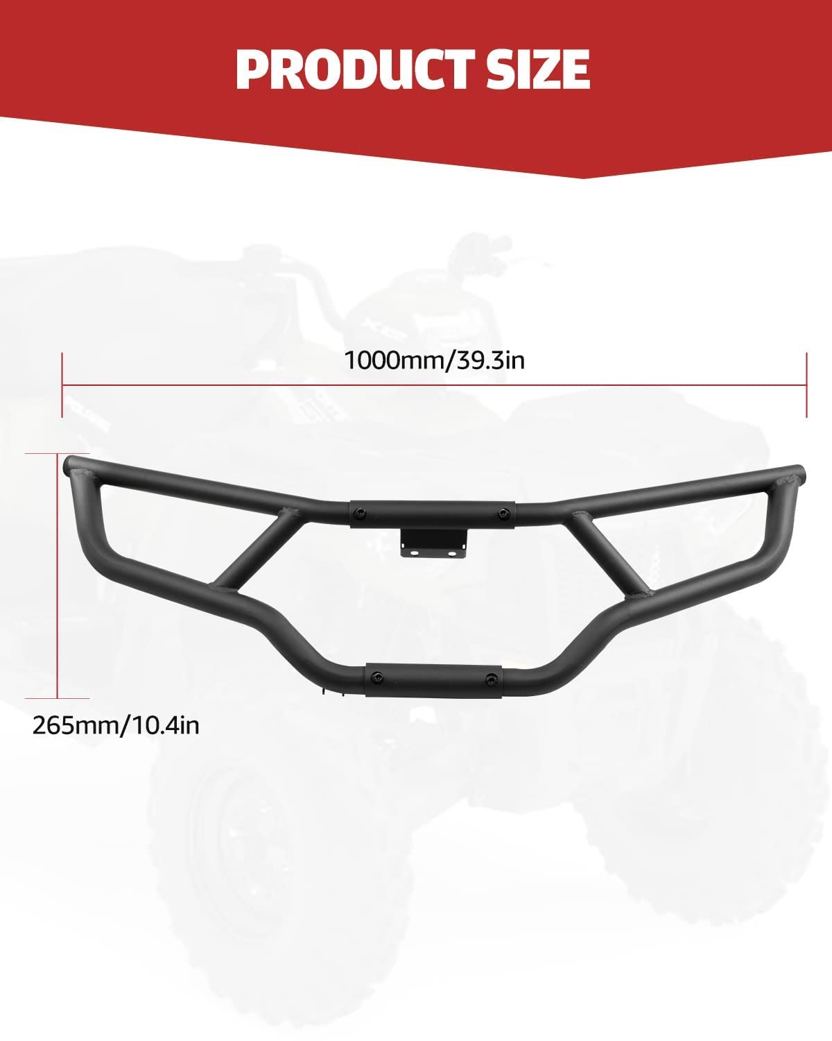 A & UTV PRO Front Brush Guard Bumper for 2014-2022 Polaris Sportsman ...