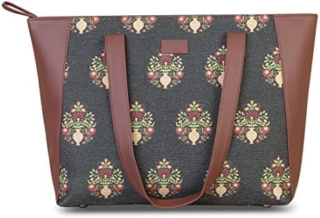 ZOUK Multicolor Abstract Printed Handmade Vegan Leather Women's Office ...