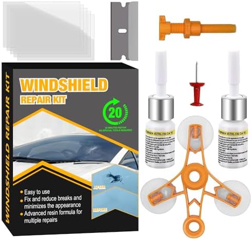 Pro-Lift Windshield Repair Kit with Pressure Syringes, for Repair Half ...