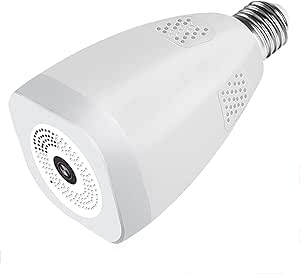 Amazon.com : E26 LED Light Bulb Camera 1080P 360° Panoramic WiFi IP ...
