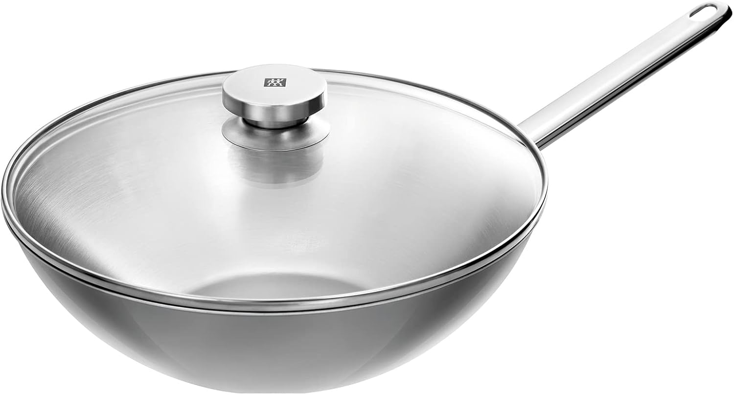 Amazon.com: ZWILLING Plus 12-inch Stainless Steel Nonstick Wok with Lid ...