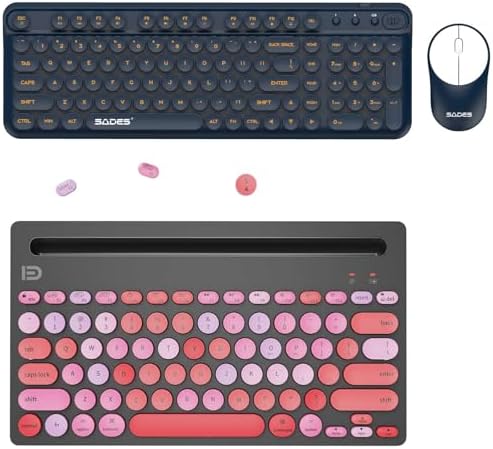 Amazon.com: Wireless Keyboard and Mouse Combo & Bluetooth Keyboard(3.0 ...