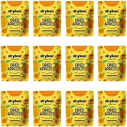 Amazon.com: Drybox Dried Turkish Apricots Unsweetened, 36 Snack Packs ...
