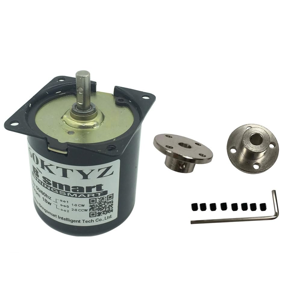 Bringsmart 60ktyz 2.5rpm 110V AC Motor Low Speed Mini Gearbox Electric ...
