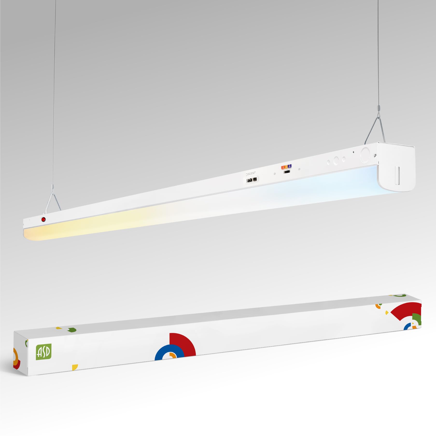 Amazon.com: ASD 4ft LED Linear Stairwell Strip Light Fixture with ...