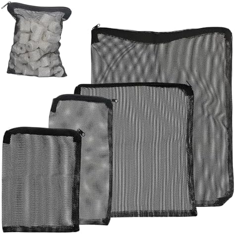 Aquarium Filter Media Zip Bag Mesh Net Fish Tank Sump Pond Reusable ...