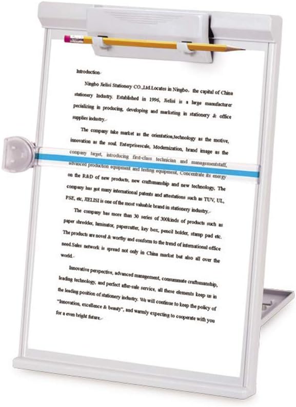 EVISCLUE Plastic Reading Clipboard Paper Holder with Backside ...