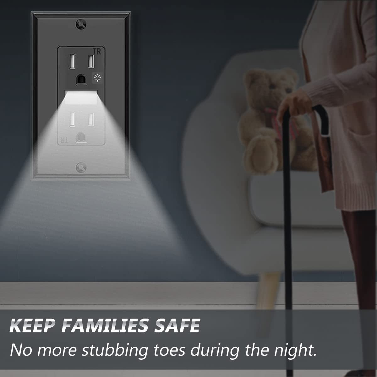 Snapklik.com : SOZULAMP Night Light Wall Outlets,Electrical Standard ...