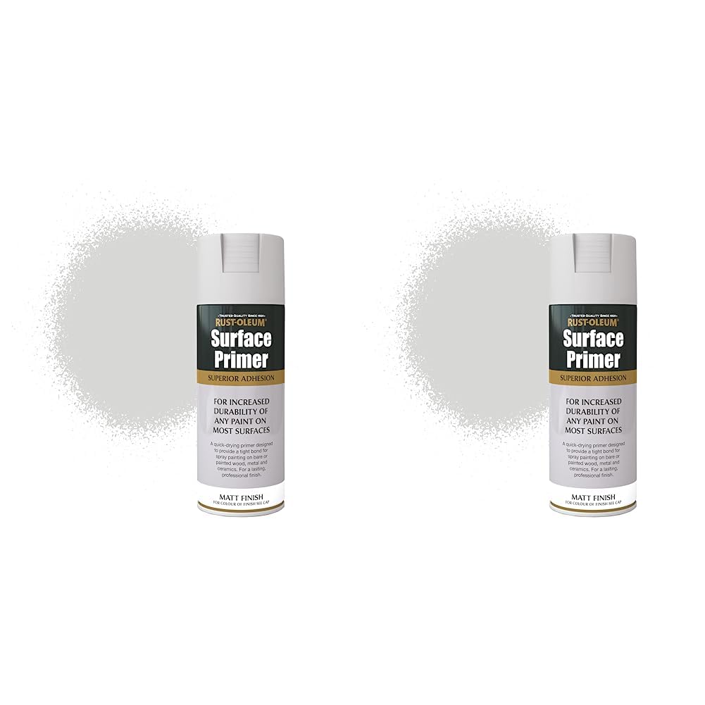 Rust-Oleum AE0040027E8 Surface Primer Grey, 400ml (Pack of 2) : Amazon ...