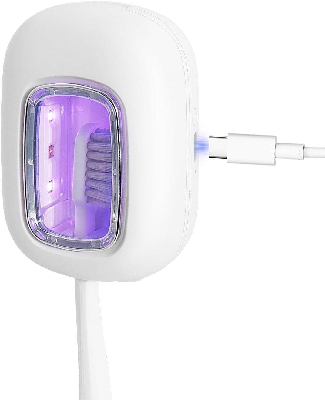 Amazon.com: Toothbrush Sanitizeri Case with U V-C Lights, Dryer Heating ...