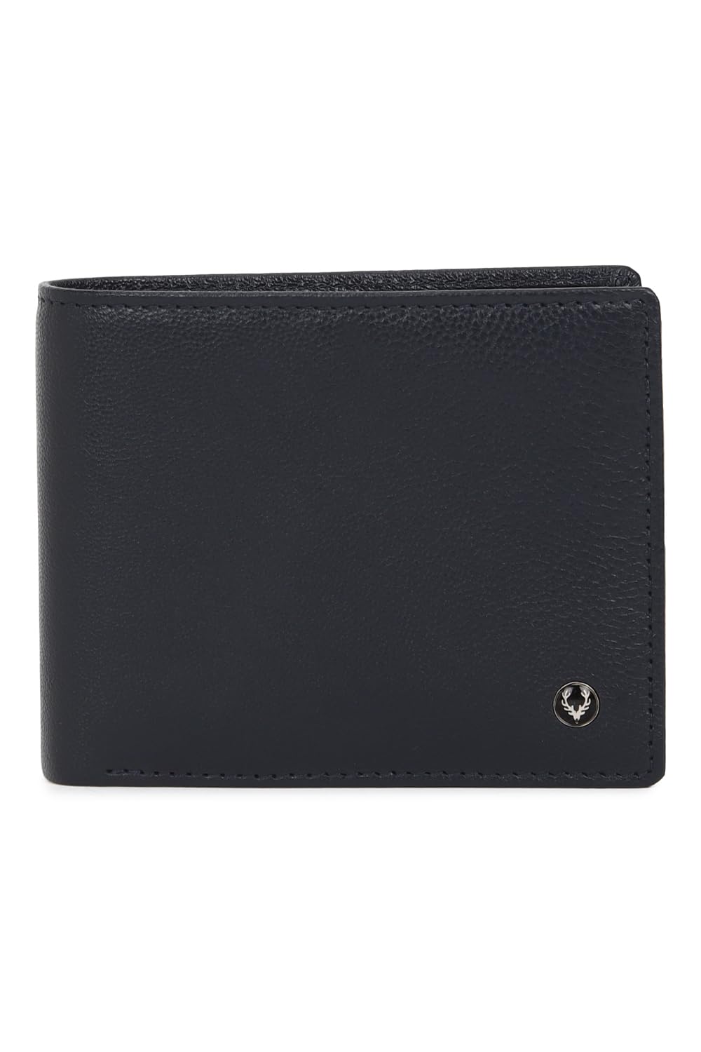 Buy Allen Solly Men Navy Textured Genuine Leather Wallet at Amazon.in