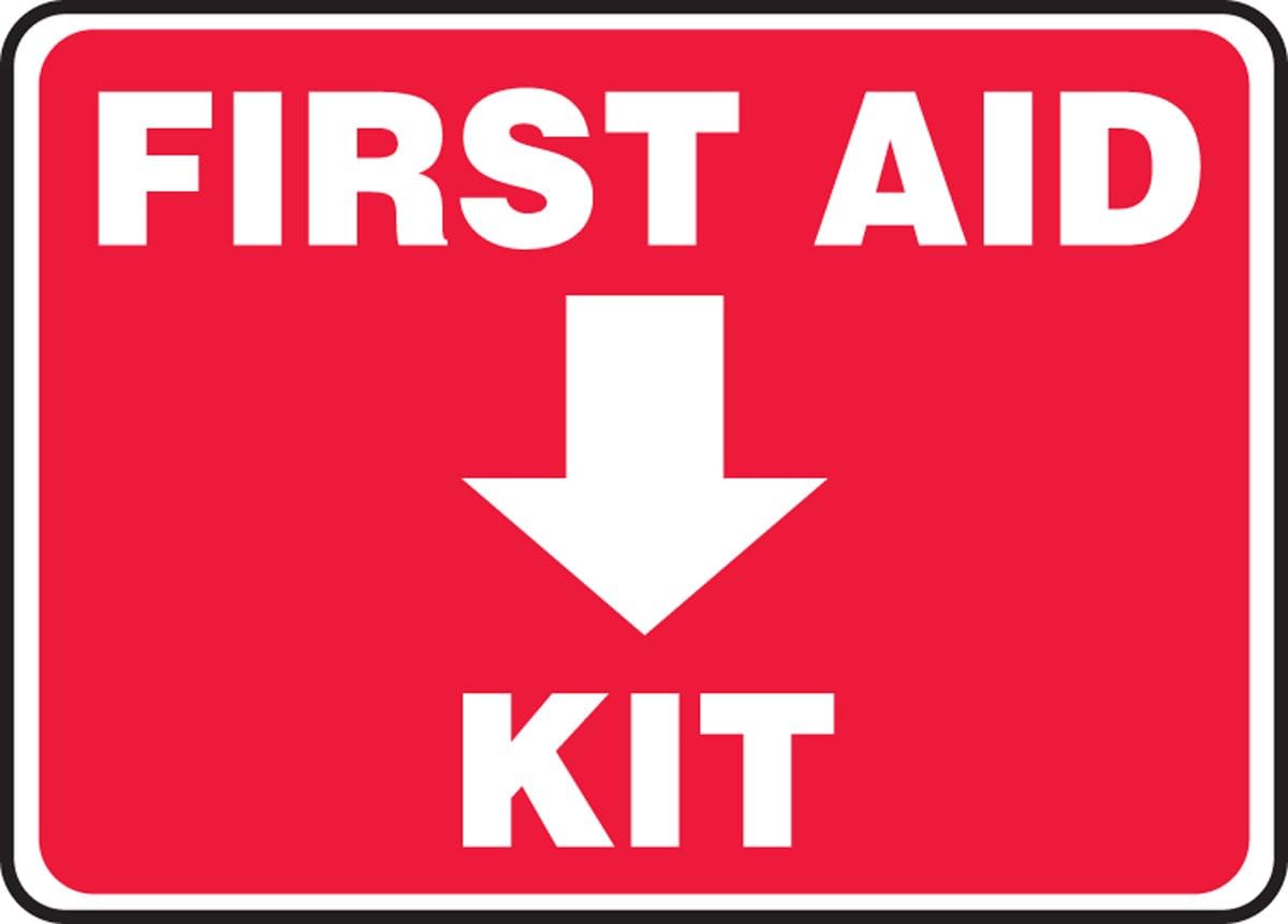 2 Set Plastic Safety Signs - First Aid Kit Arrow Australia | Ubuy