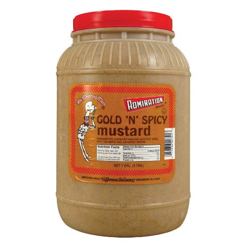 Amazon.com : Admiration Gold N Spicy Mustard 1 Gallon Containers 4 ...