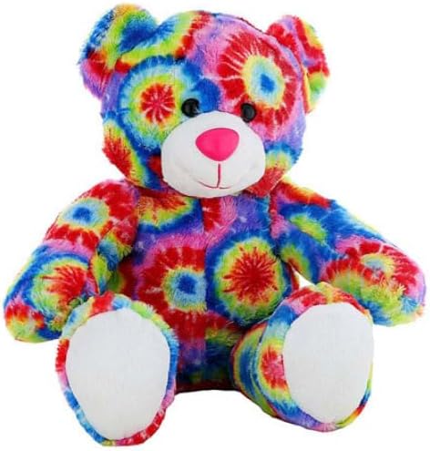 Amazon.com: Plush Gear Rainbows The Bear 16 inch Soft Stuffed Animal ...