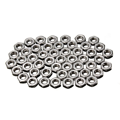 Generic 50Pcs M2 Dia 2Mm Hex Screw Nut 304 Stainless Steel Nuts ...