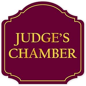 Amazon.com : Heritage Plus Judge's Chamber Wall or Door Sign ...