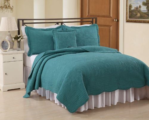 Amazon.com: American Traditions French Tile Quilt, Teal, Twin : Home ...