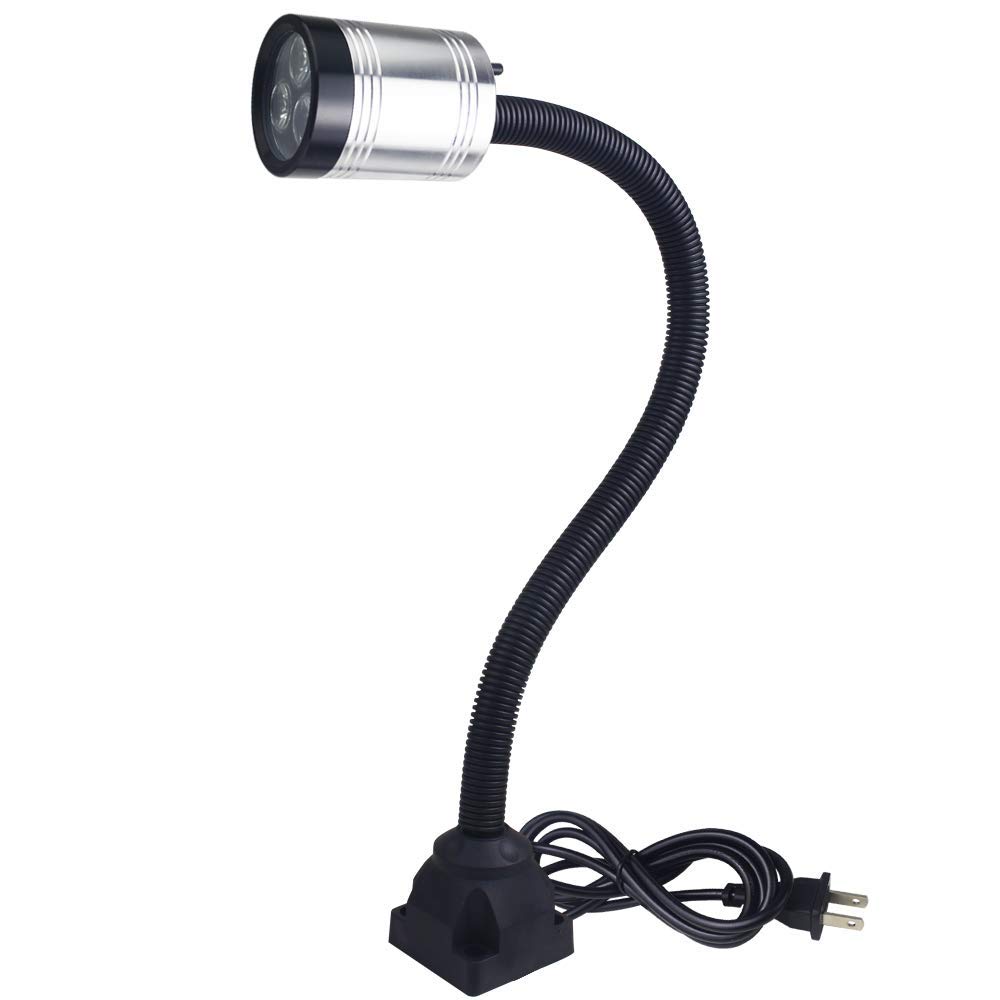 LED Work Light 9W Flexible gooseneck lamp, Screw Fixed Base, 110 ...