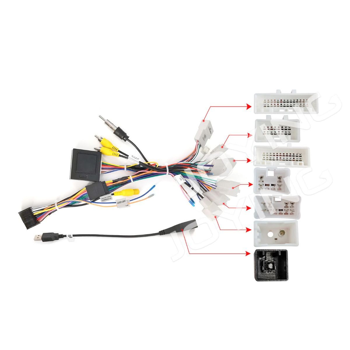 Amazon.com: Joying Radio Power Cable Adapter Canbus JBL Amplifier Wire ...