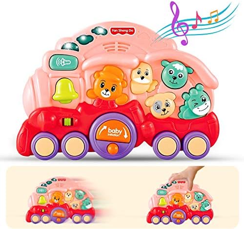 Ynanimery Baby Toys Crawling Train with Musical & Animal Sounds ...