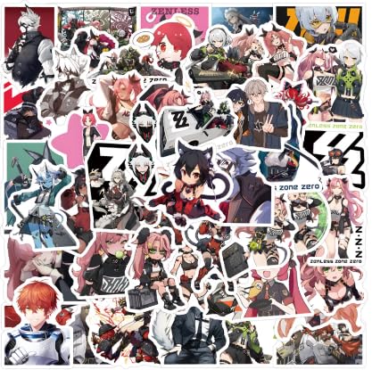 Amazon.com: 60Pcs Anime Stationery Stickers ZZZ Zenless Zone Zero ...