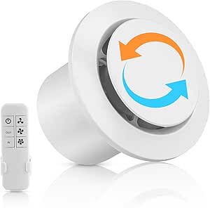 Neulriscn Bathroom Extractor Fan, 100mm Silent Extractor Fan with ...