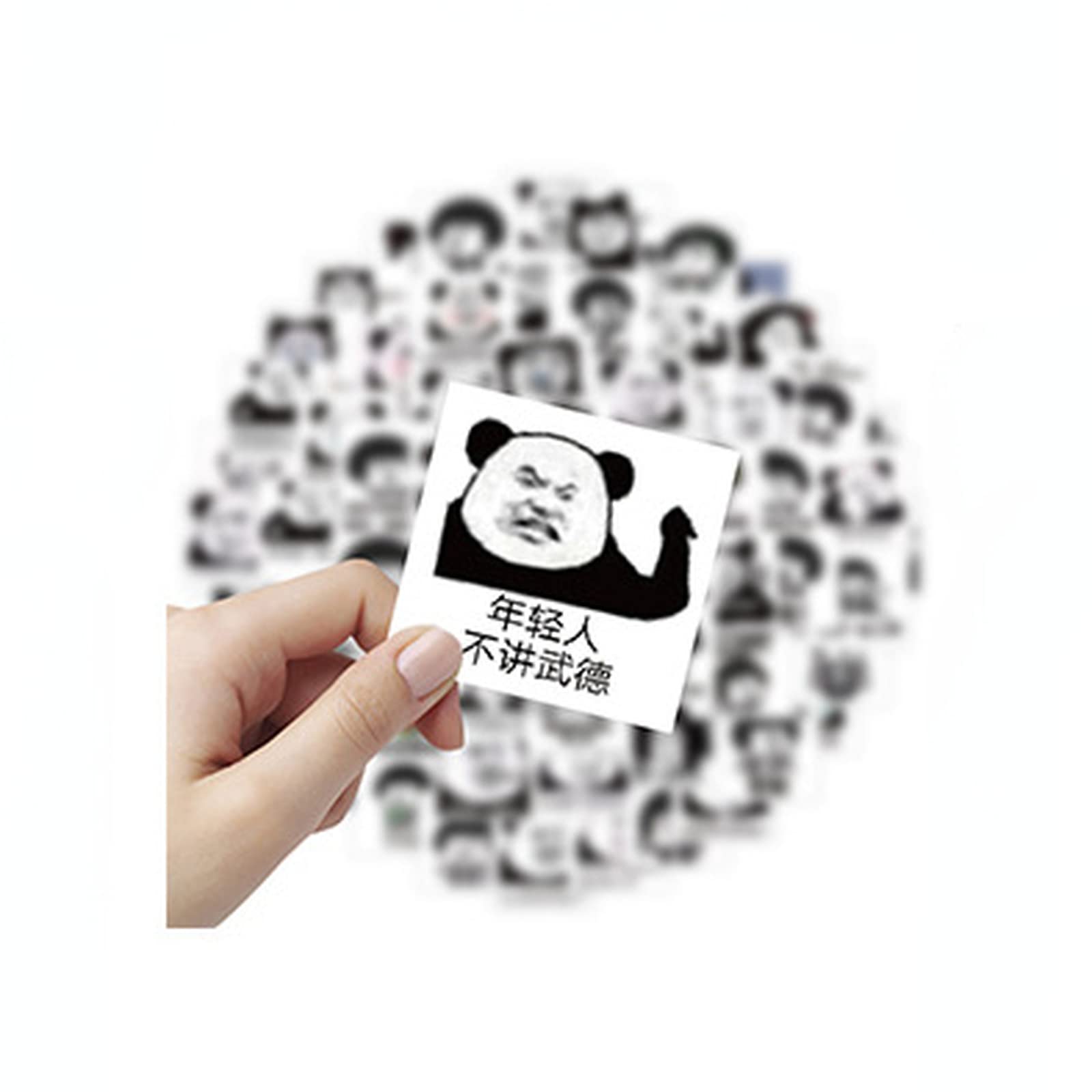 China Panda Memes Holyoops Cute Meme Artisan Keycap CNC Anodized