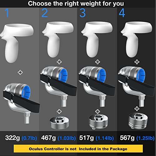 Weighted Golf Club Attachment for Meta Quest 3 & 2-90 DEGREE VERSION ...