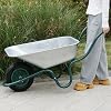 Gr8 Garden Heavy Duty Wheelbarrow 85L Litre Galvanised Steel DIY ...