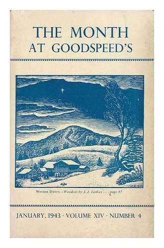 The Month At Goodpeed's, January, 1943, Volume XIV, Number 4: Goodspeed ...
