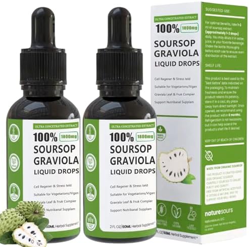 Amazon.com: 100% Pure Organic Soursop Extract, Naturesours 100% Pure Organic Soursop Extract ...