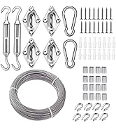 TooTaci Garden Wire 30M/2mm Stainless Steel Wire Rope Kit, M5 ...
