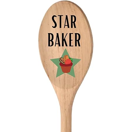 Second Ave Star Baker 12" Wooden Spoon Chef Baking Novelty Gift ...