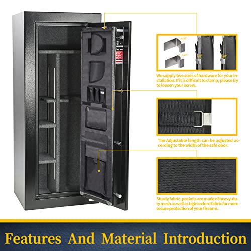 Snapklik.com : Gun Safe Organizer, Rifle Safe Door Panel Storage ...