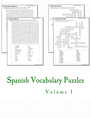 Spanish Vocabulary Puzzles - Volume 1 - Kindle edition by Jaskolski, A ...