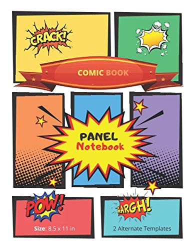 Amazon.com: Comic Book Panel Notebook: Blank Comic Book Layout 101 ...