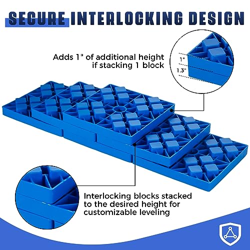 Snapklik.com : BOYISEN RV Leveling Blocks 10 Pack, Heavy Duty Camper ...