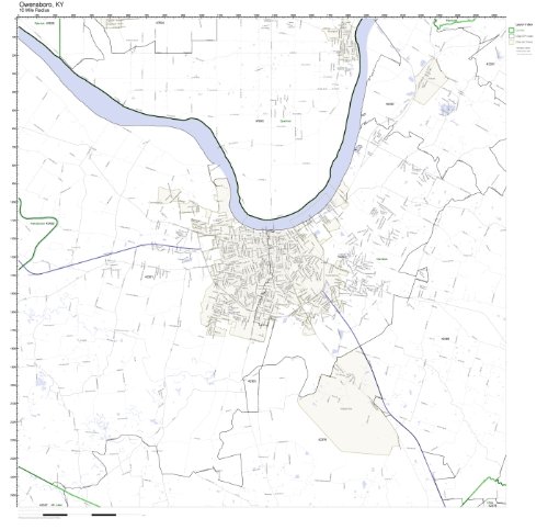 Amazon.com: Working Maps Owensboro, KY Zip Code Map Laminated : Office ...