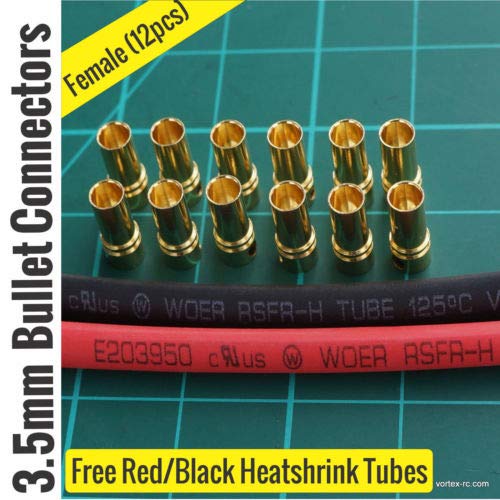 3.5mm Gold Bullet Connectors Female (12Pcs) : Amazon.in: Industrial ...