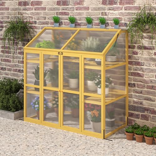 Amazon.com: Backyard Discovery Aggie 4' x 2' Cedar Wood Cold Frame ...